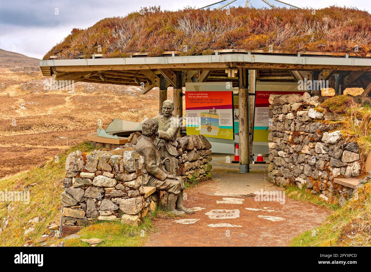 Knockan Crag National Nature Reserve Scotland the visitor centre ...