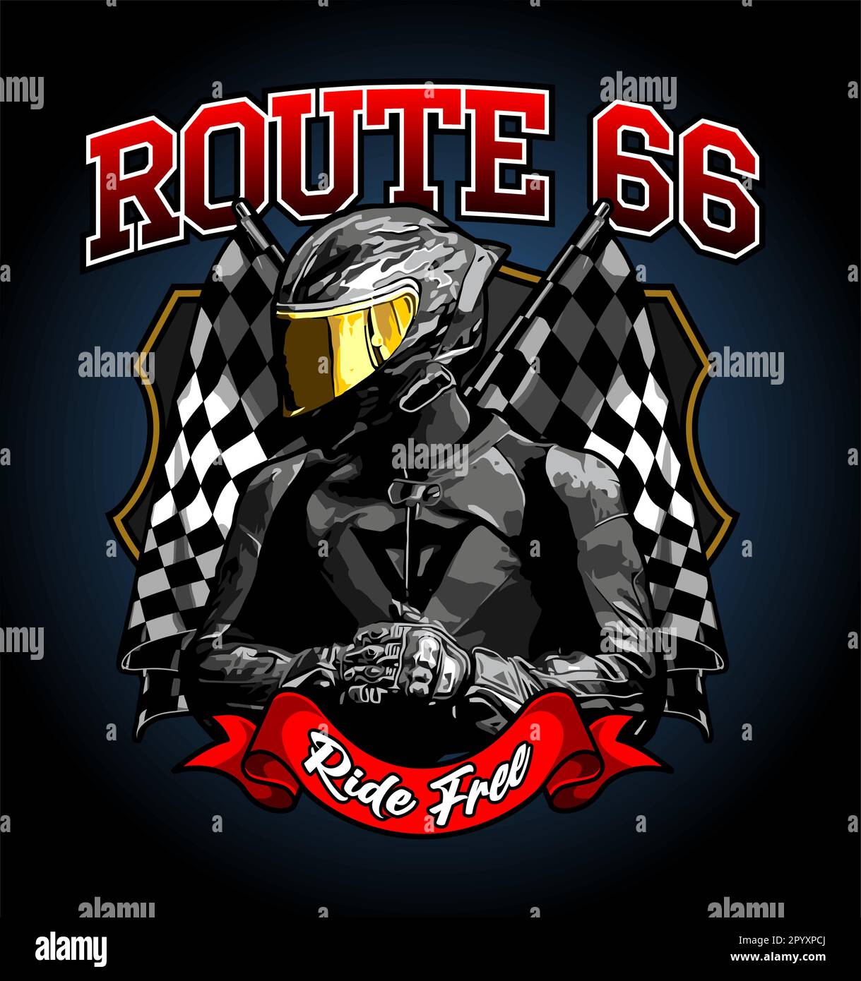 biker vector template Stock Vector Image & Art - Alamy