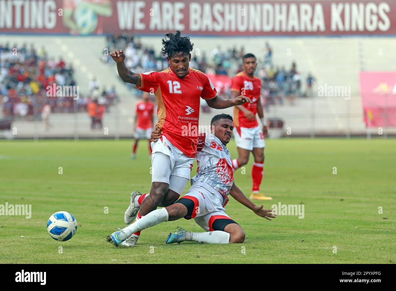 Bashundhara Kings defender Bishwanath Ghosh (Red J-12) Bangladesh ...