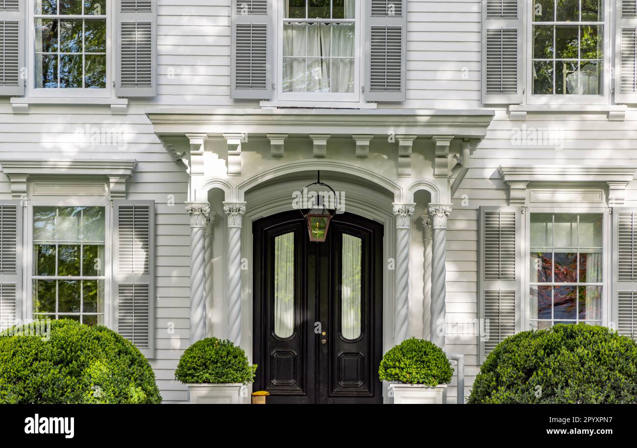 Detail image of the Hannibal French House in Sag Harbor, NY Stock Photo ...