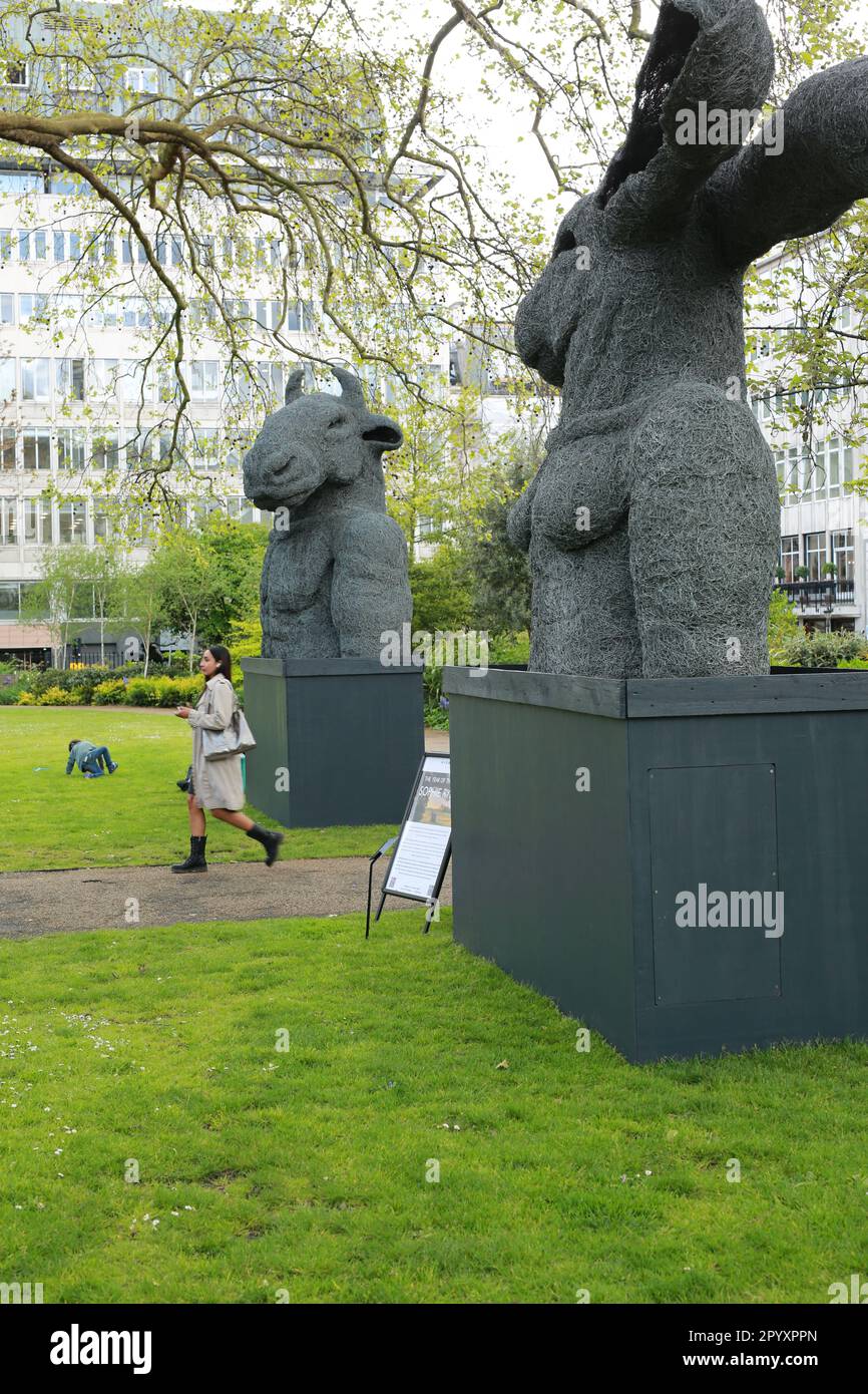 London, UK. 05 May 2023. Exhibition: The Year of the Rabbit by artist ...