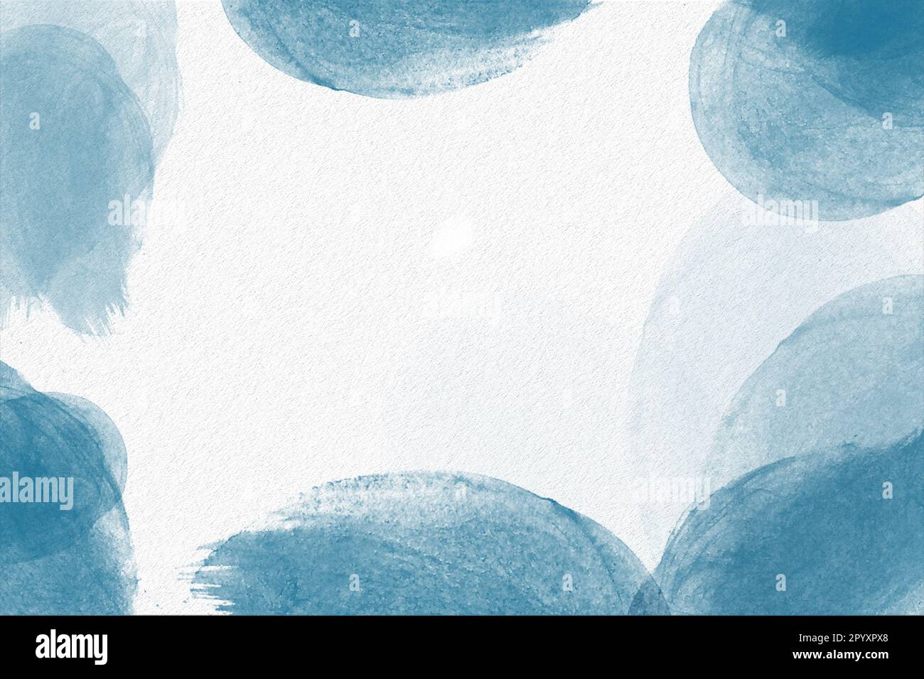 Blue abstract watercolor texture background. Brush strokes on canva ...