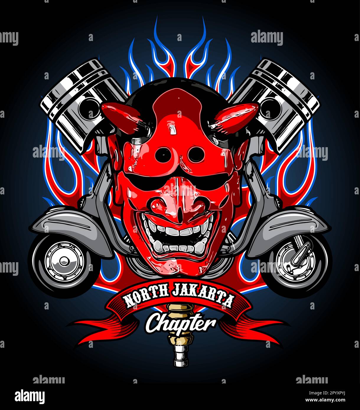 Japanese traditional masks Stock Vector Image & Art - Alamy