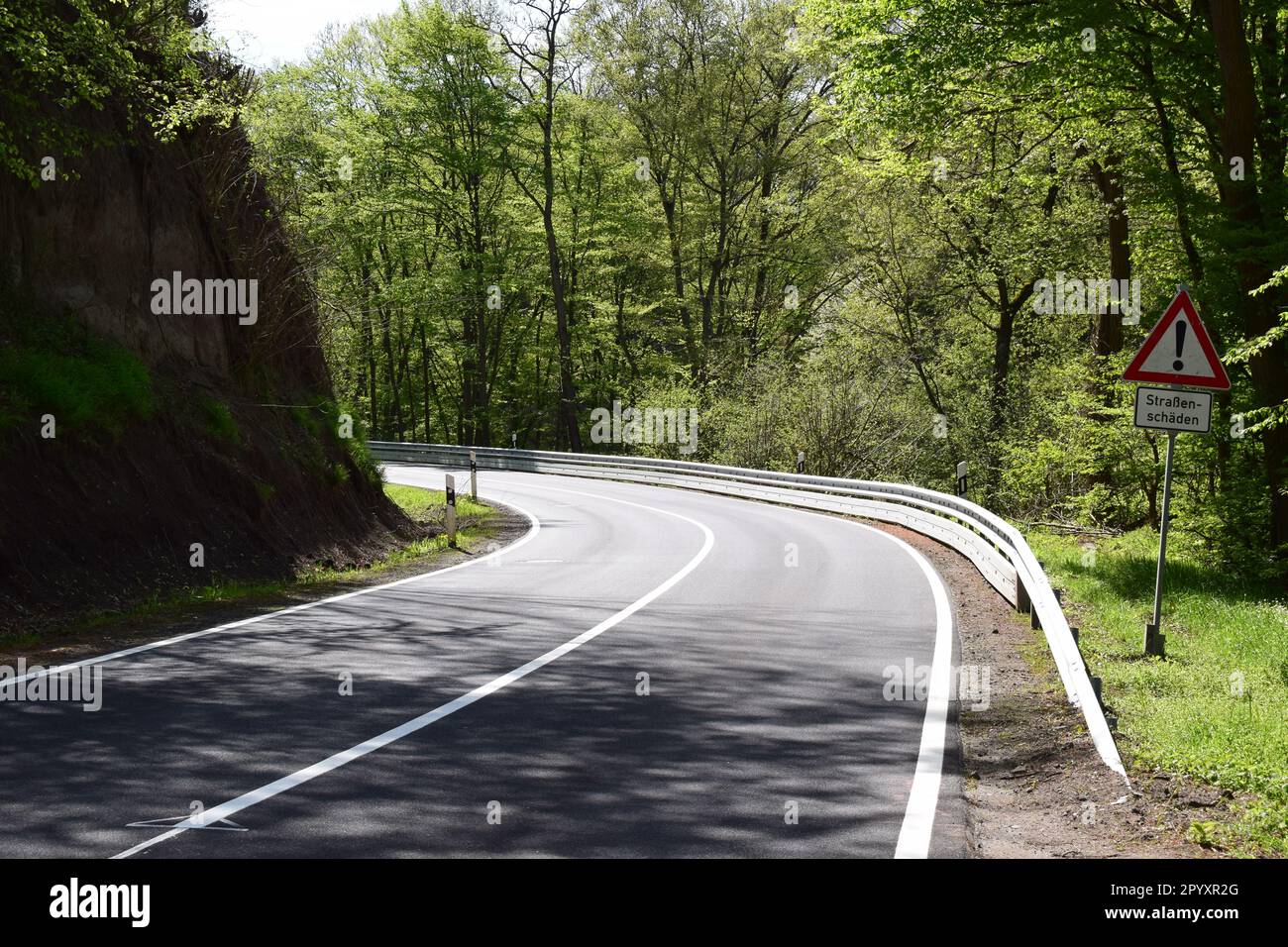 small country road curve Stock Photo - Alamy