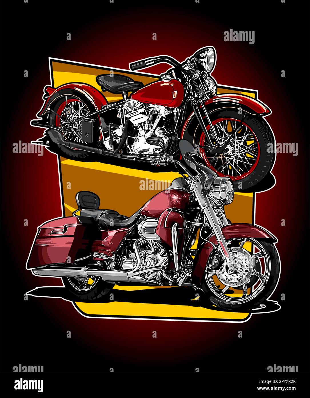 motorcycles vector template Stock Vector Image & Art - Alamy