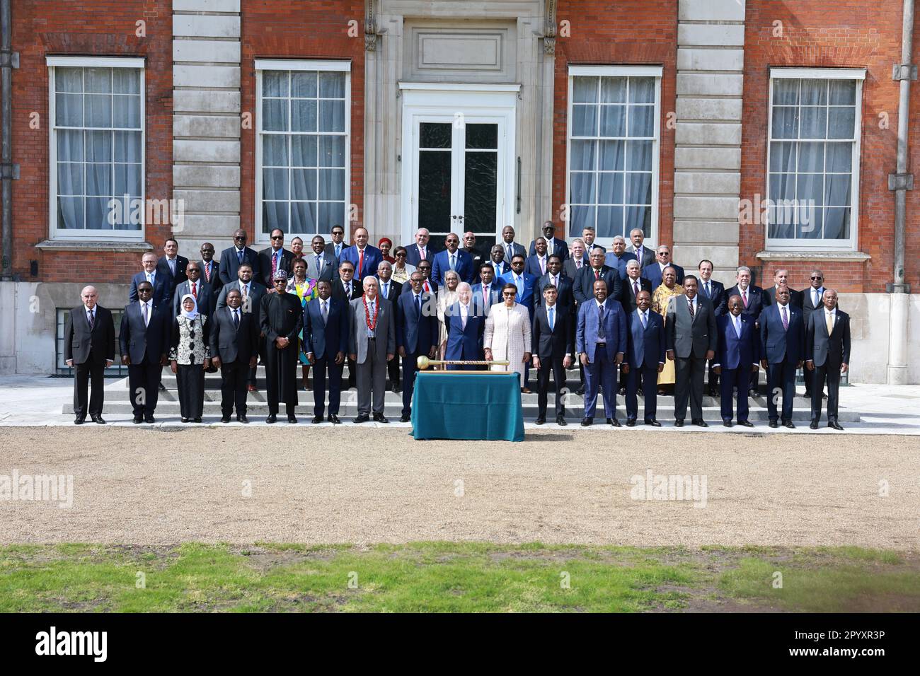 King Charles III poses with Commonwealth leaders at the Commonwealth ...