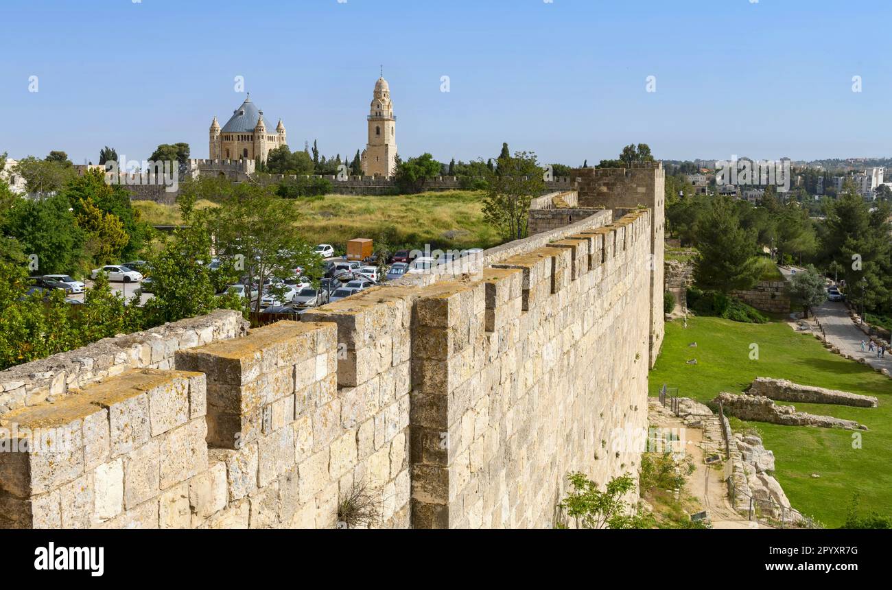 Abbey of the Dormition in Jerusalem Stock Photo - Alamy