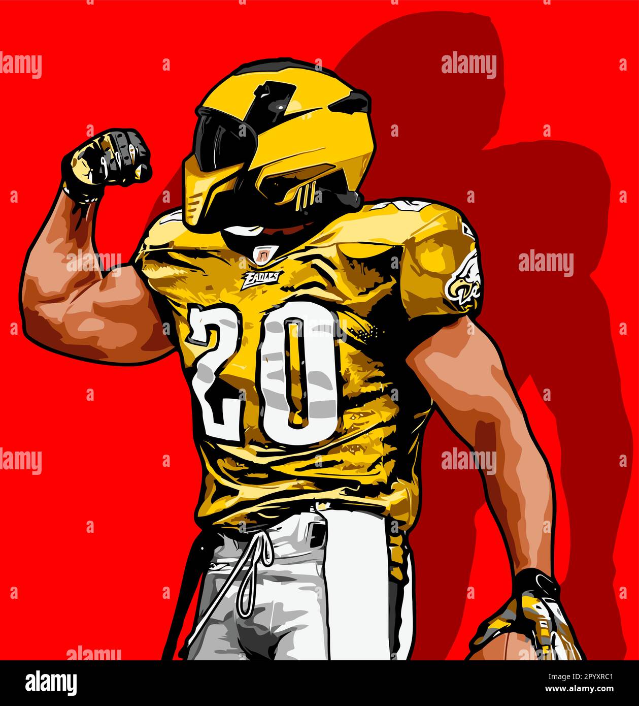 american football player wearing motorcycle helmet Stock Vector Image ...