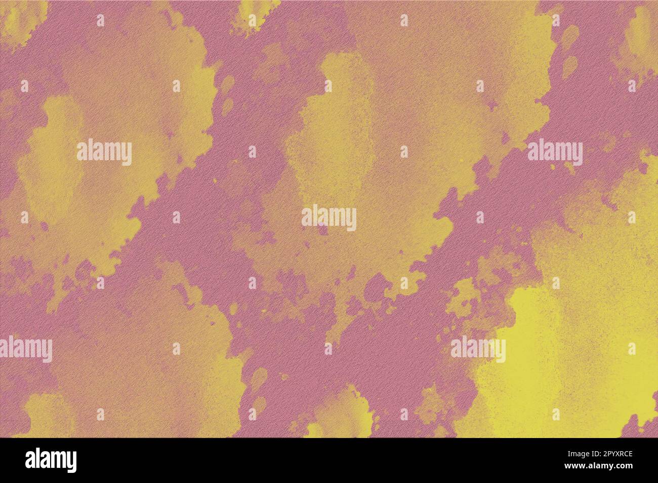 Pink and yellow abstract watercolor texture background. Brush strokes ...