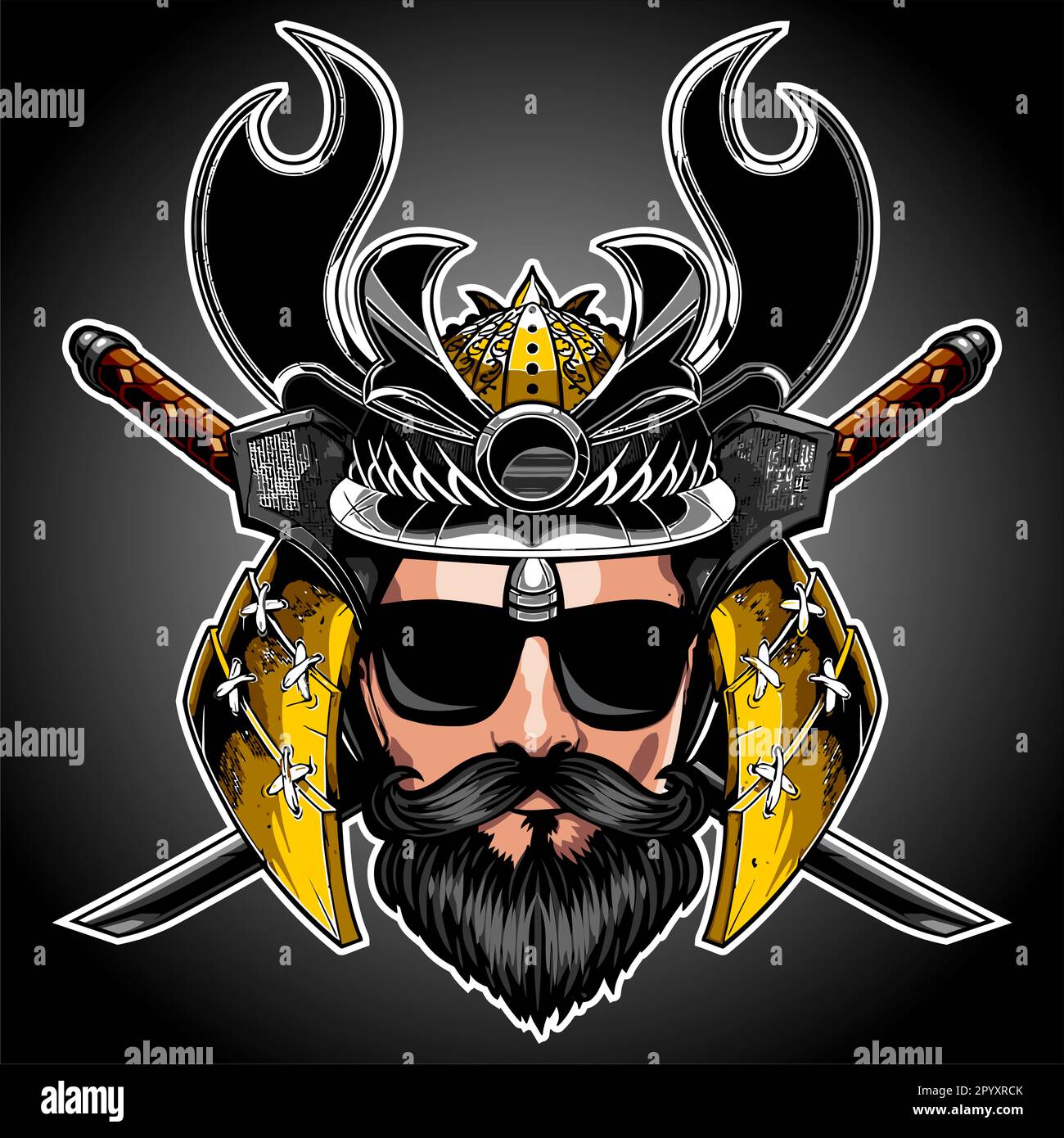 samurai vector template Stock Vector Image & Art - Alamy