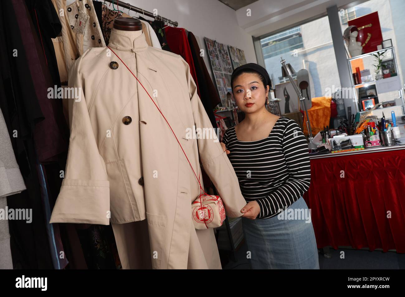 Yat Pit fashion designer Onying Lai is pictured at their new studio in ...