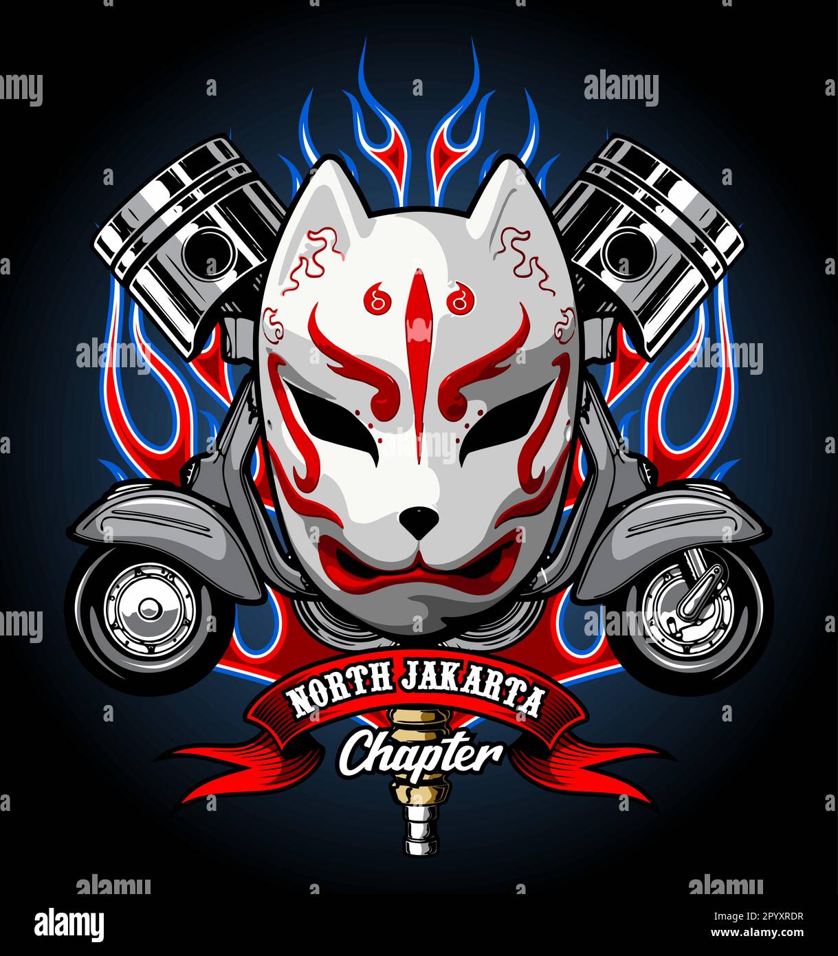 Japanese traditional masks Stock Vector Image & Art - Alamy