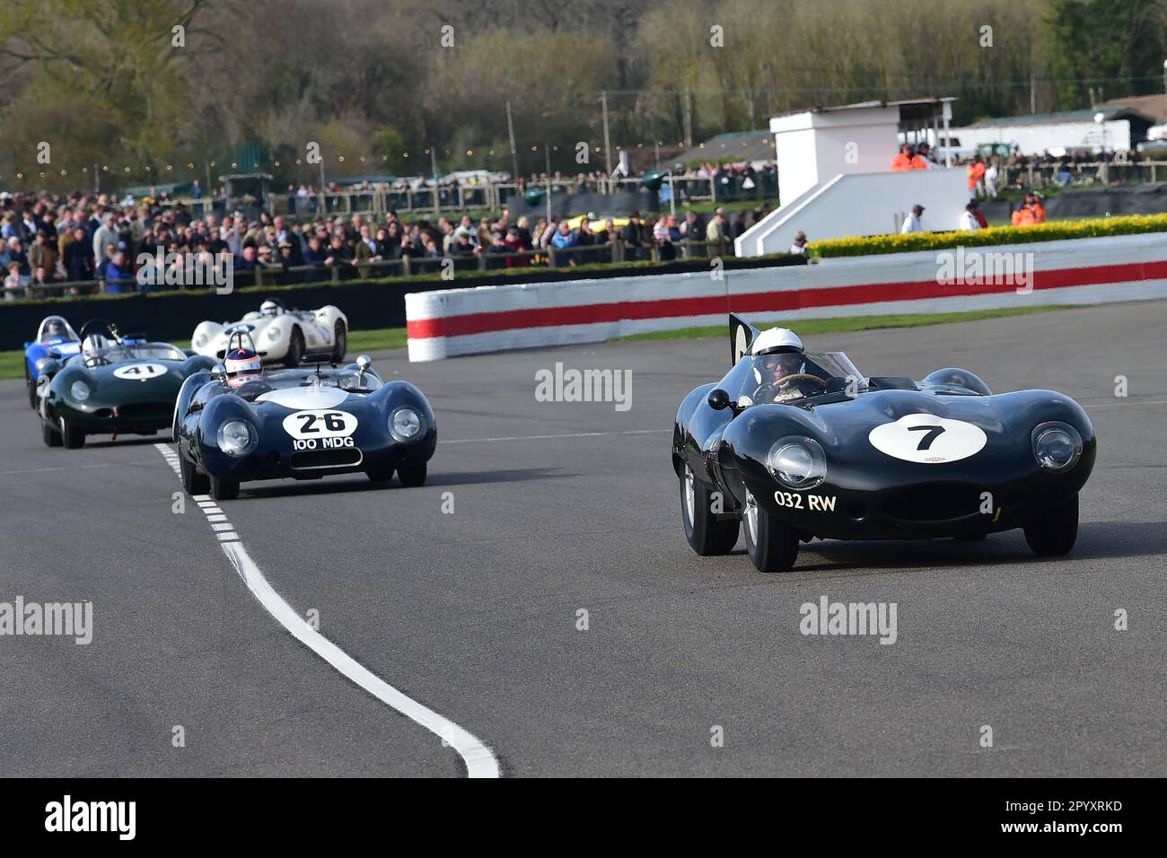 Gary Pearson, Jaguar D-Type Long Nose, James Wood, Lotus-Climax 15 ...