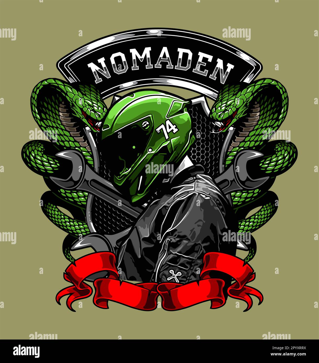 biker vector template Stock Vector Image & Art - Alamy