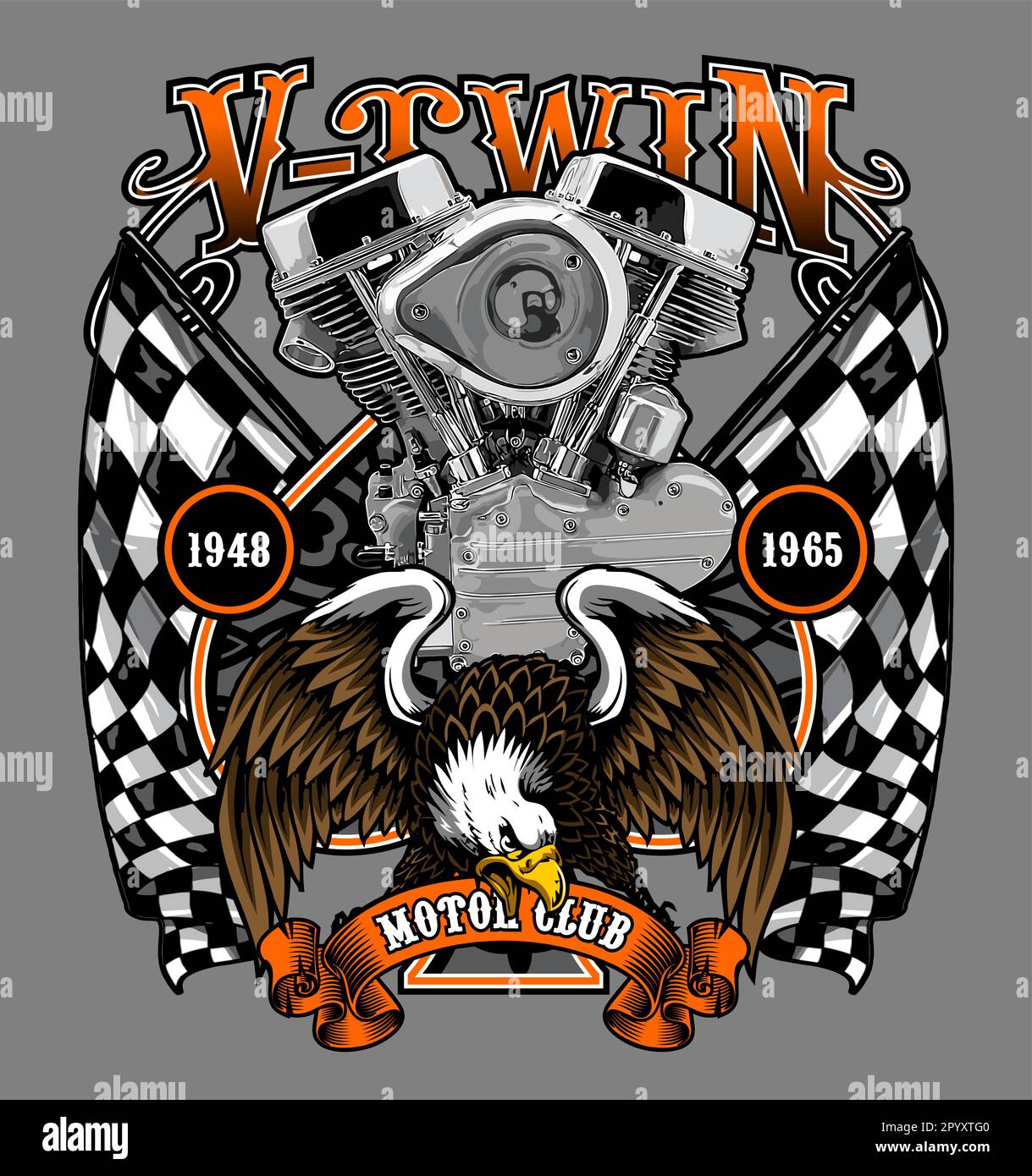 V twin twin cylinder Stock Vector Images - Alamy