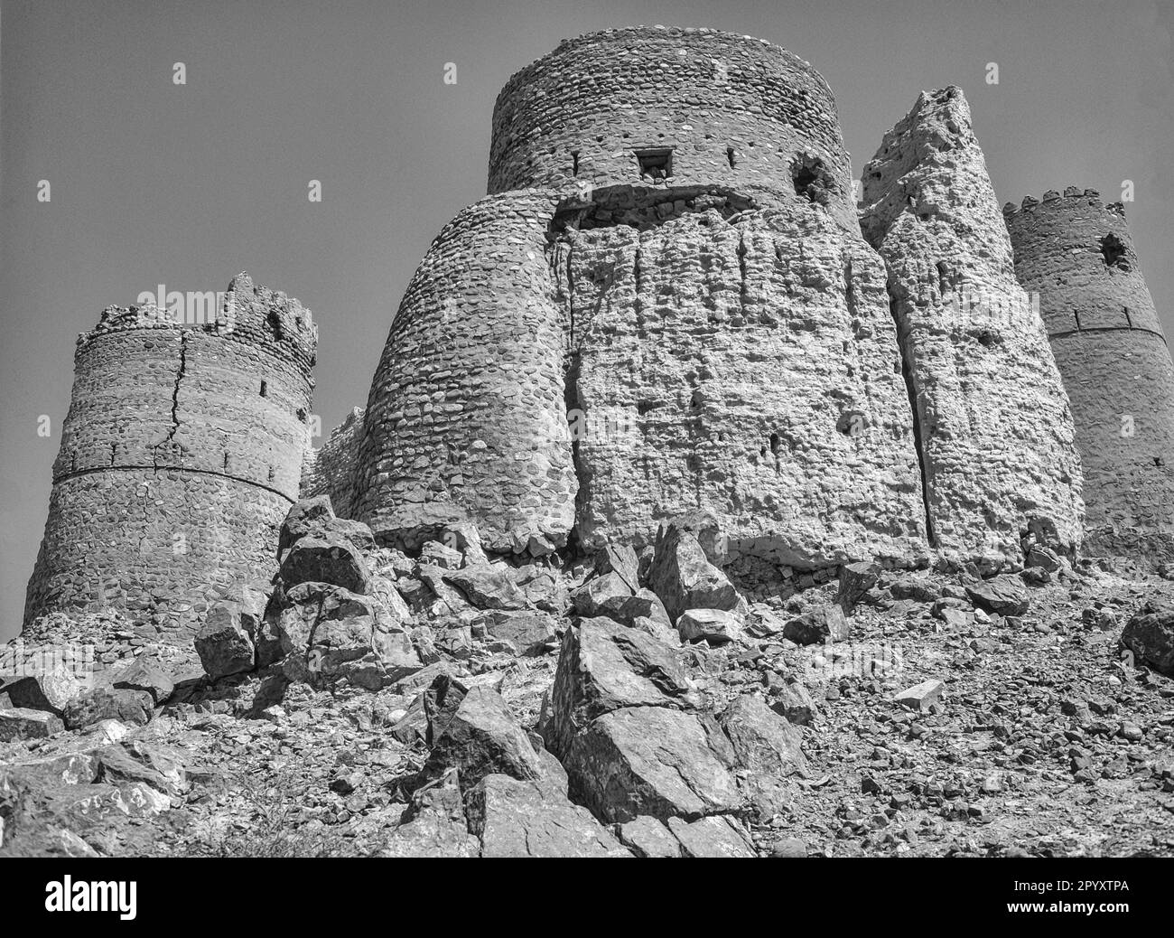 The image[s]s are of the ruins of the Fujairah Fort as it was in 1980 ...