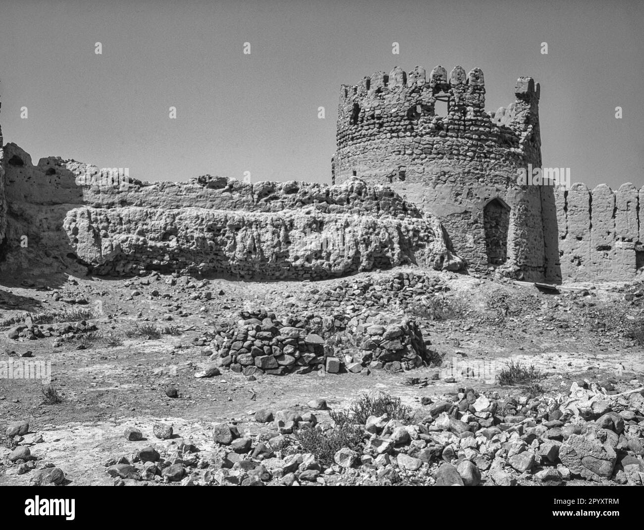 The image[s]s are of the ruins of the Fujairah Fort as it was in 1980 ...