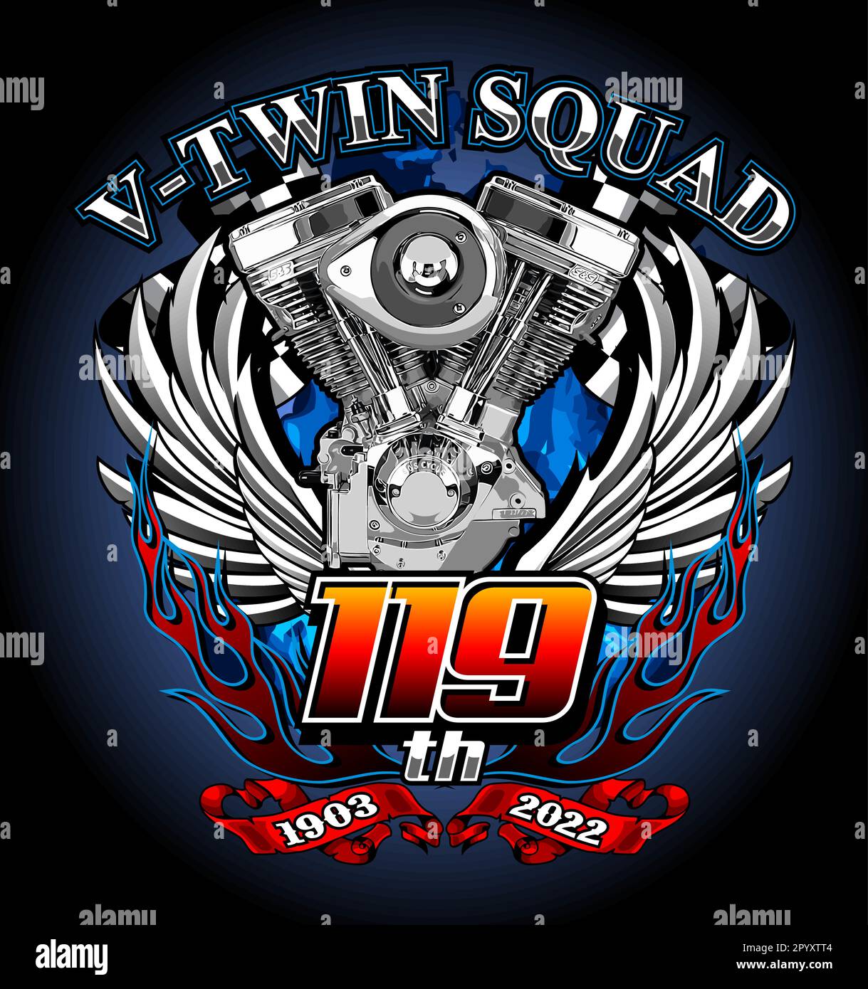 Twin cylinder engine Stock Vector Images - Alamy