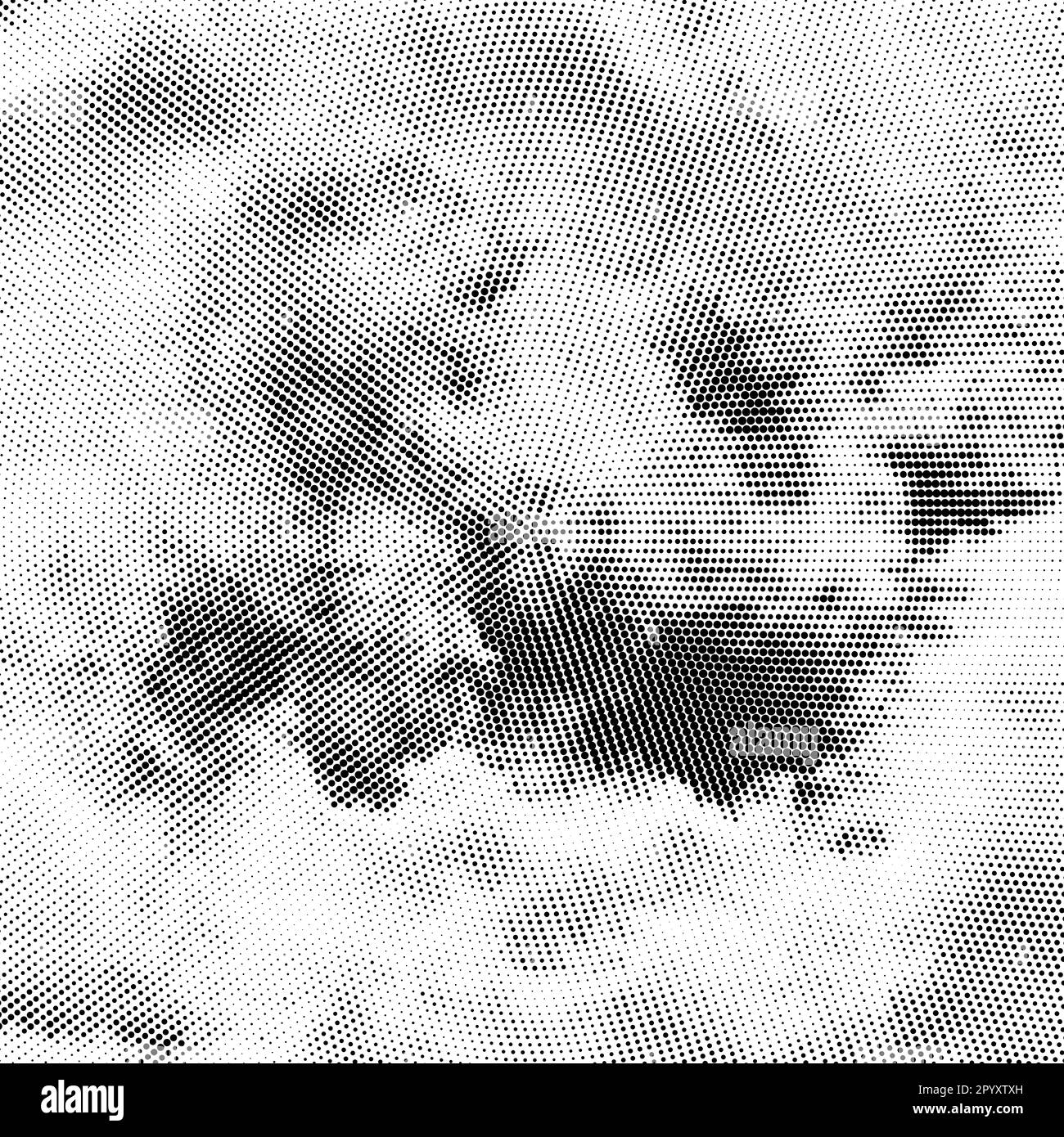 Vector Halftone Pattern. Set of Dots. Dotted Texture on White ...