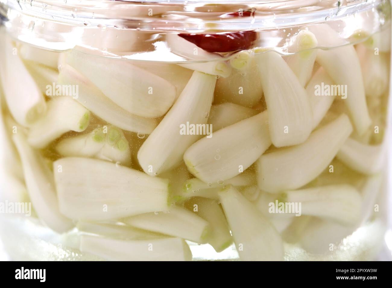 How to make rakkyo (Japanese scallion bulb pickles ), a garnish of ...