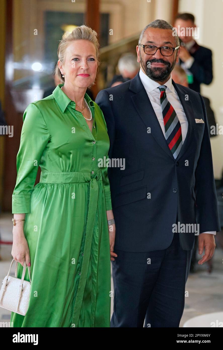 Foreign Secretary James Cleverly and his wife Susannah Cleverly arrive ... Foreign Secretary James Cleverly and his wife Susannah Cleverly arrive ...