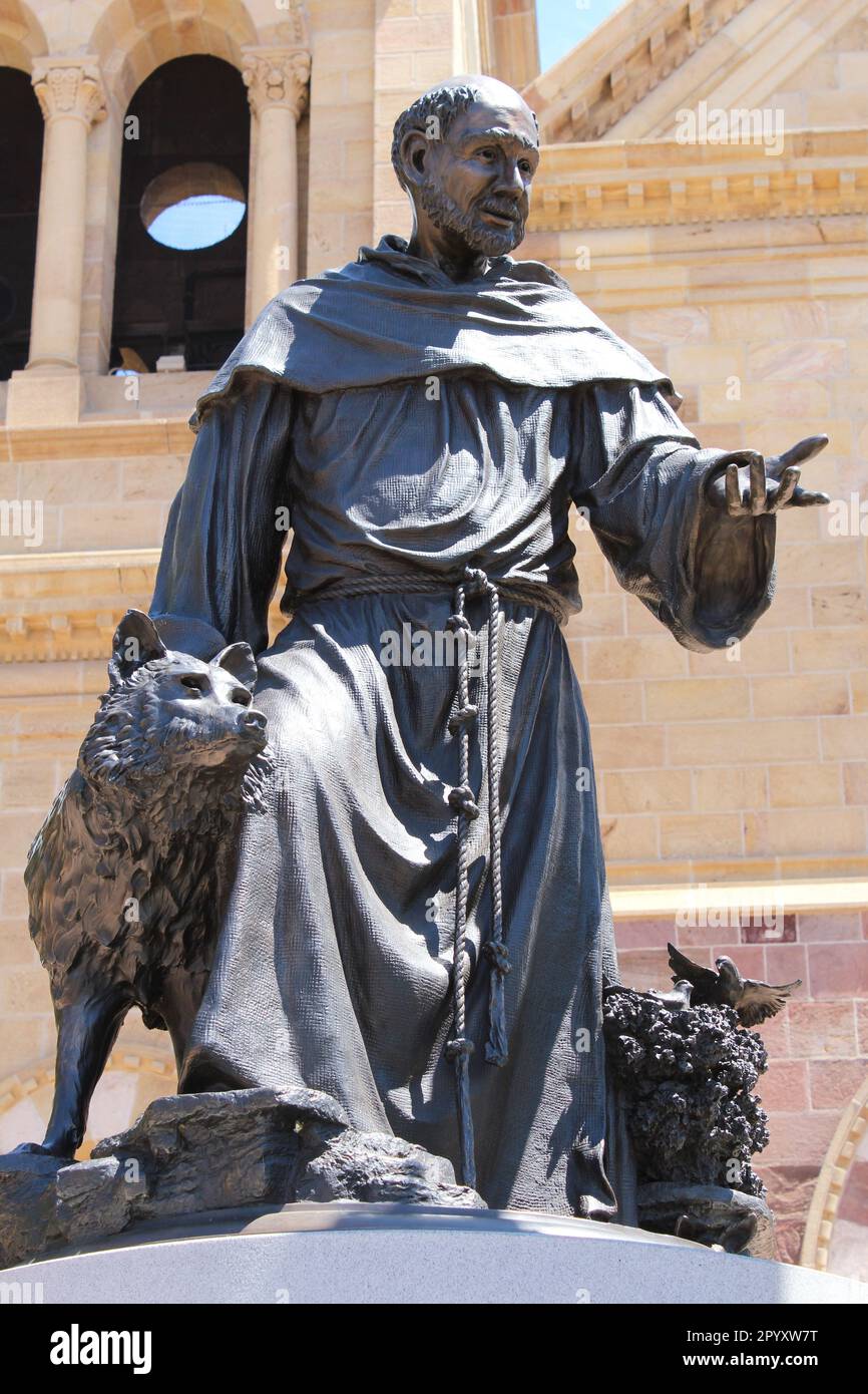 Bronze statue of “St. Francis of Assisi" (Patron Saint of Santa Fe, NM ...