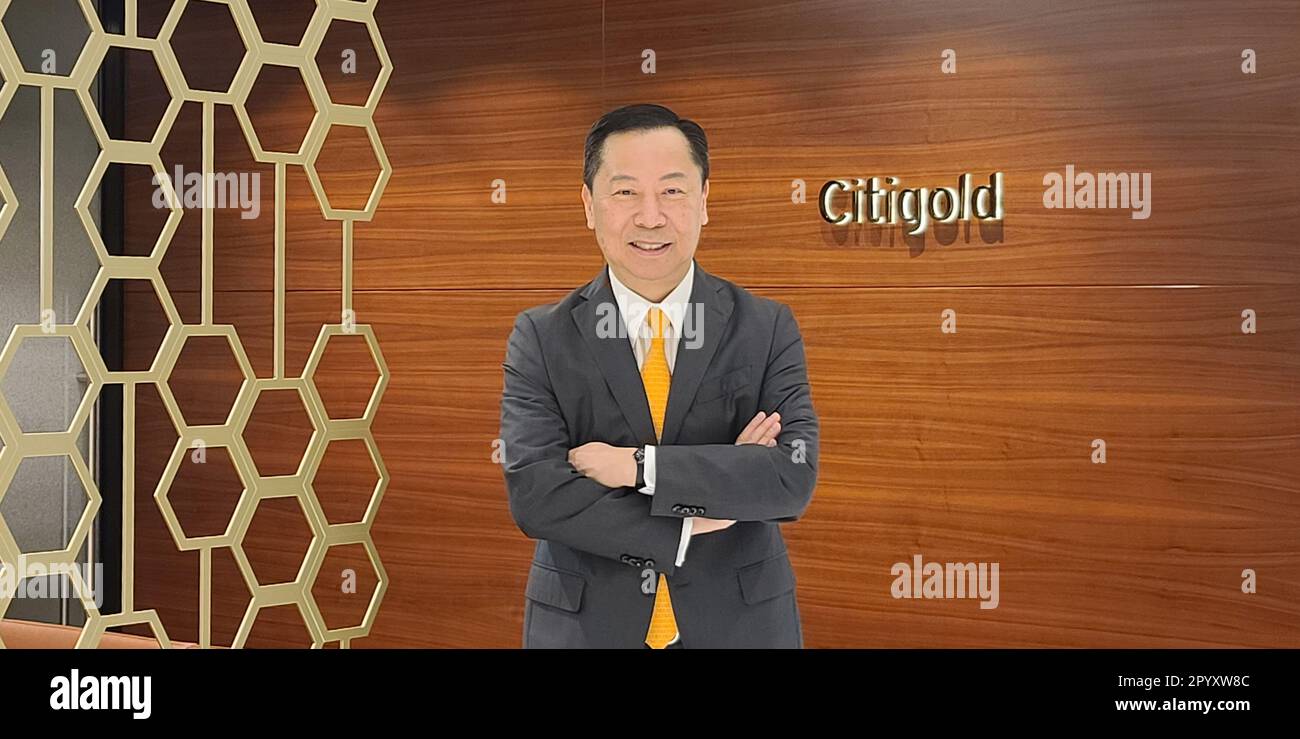 Anson Kwok, head of the commercial bank at Citigroup Hong Kong, poses ...