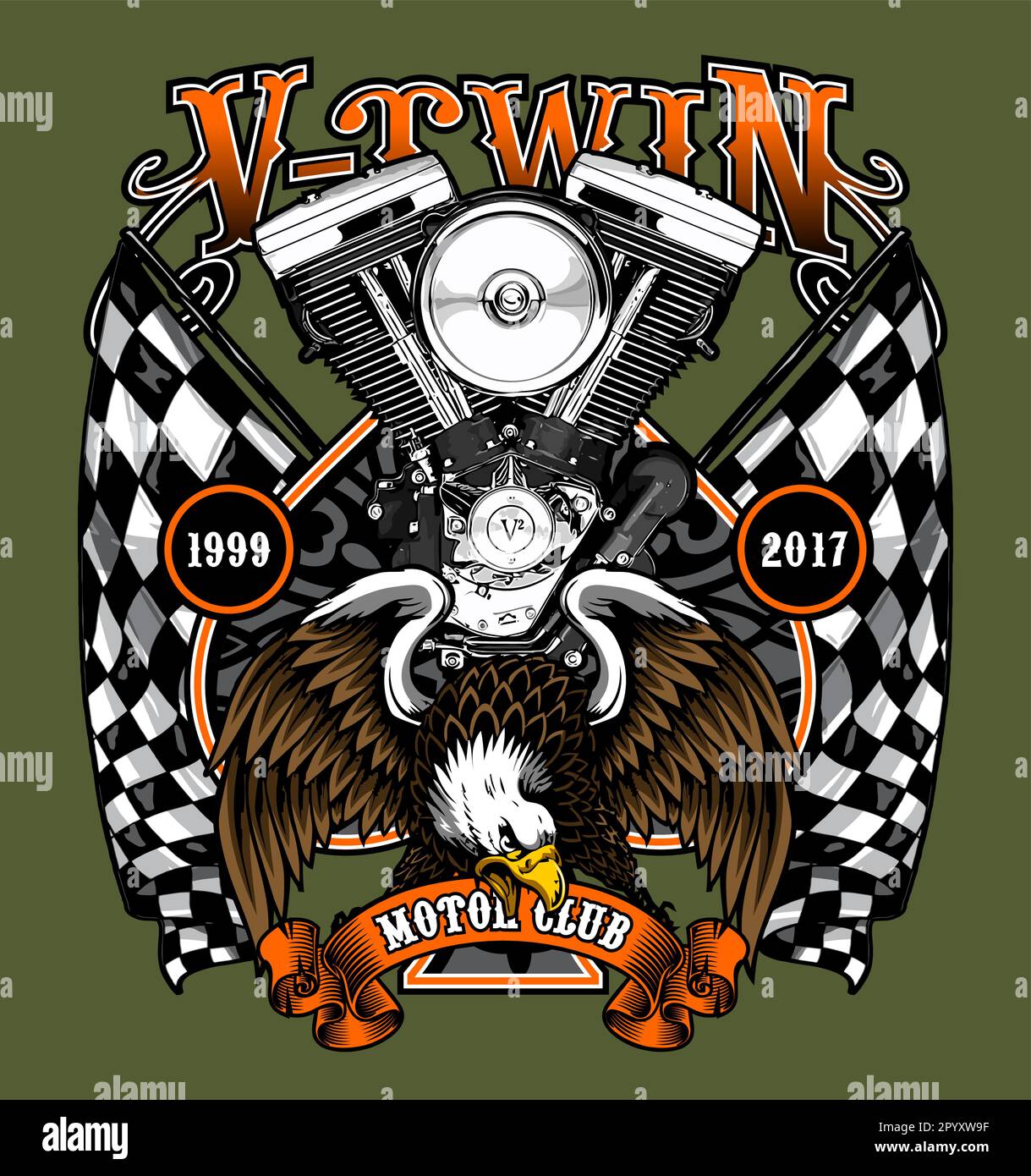 V twin twin cylinder Stock Vector Images - Alamy