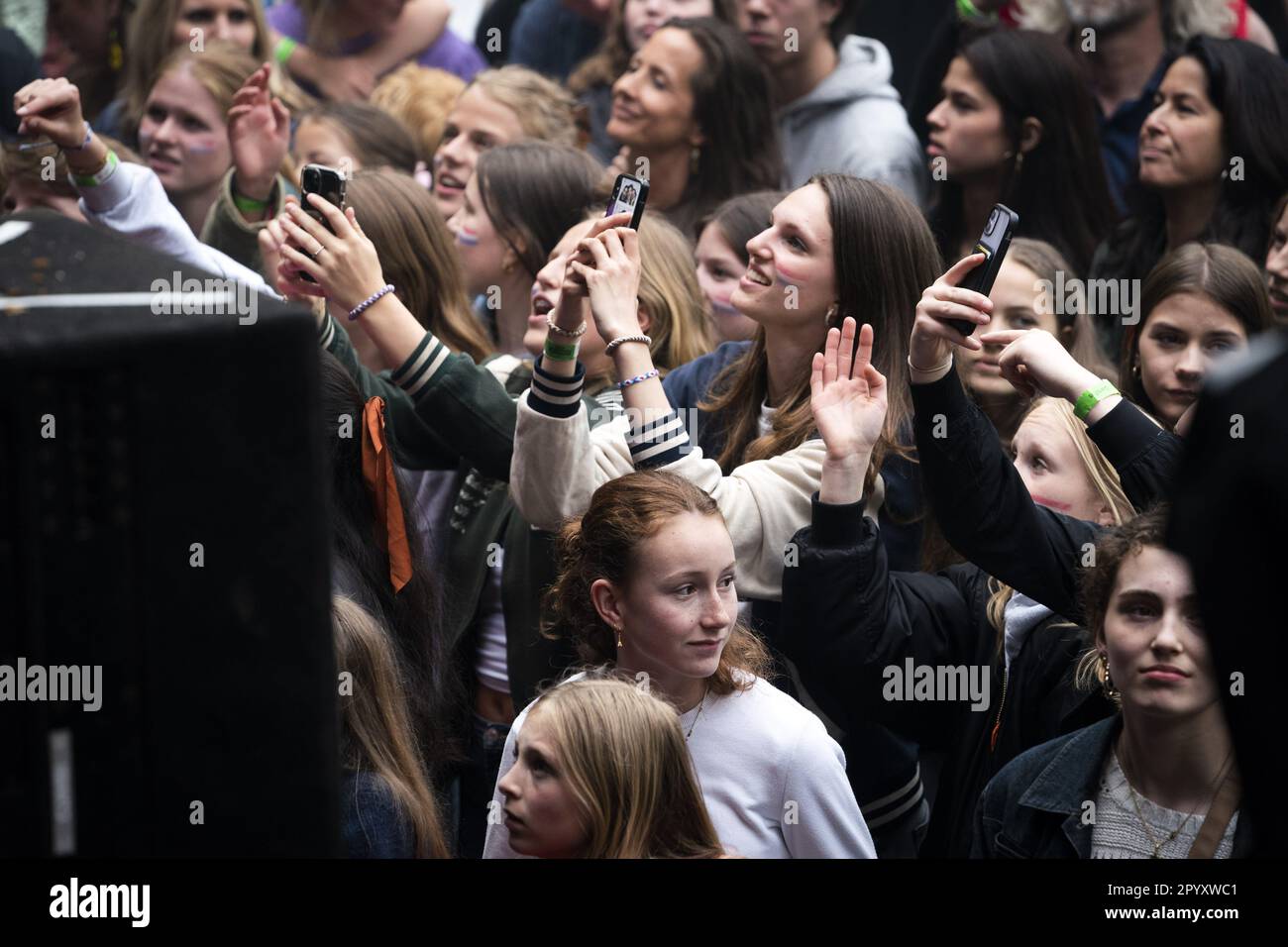 HAARLEM - Visitors during the Bevrijdingspop festival in Haarlem ...