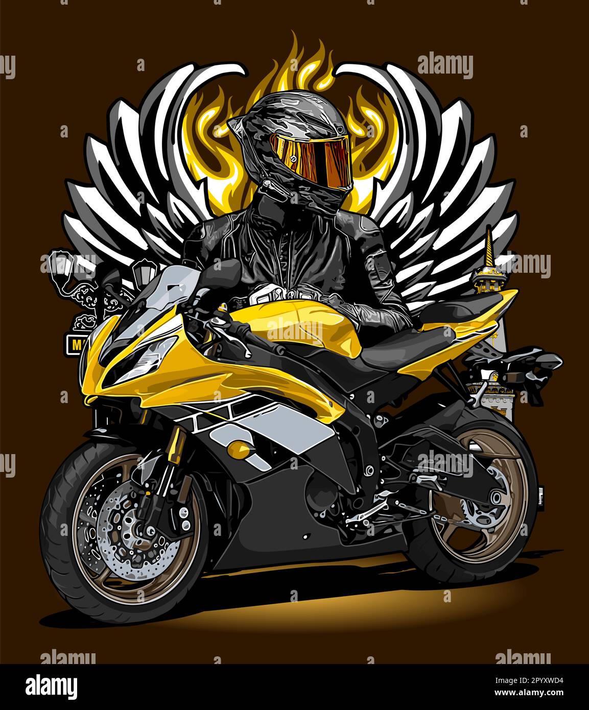 motorcycles vector template Stock Vector Image & Art - Alamy