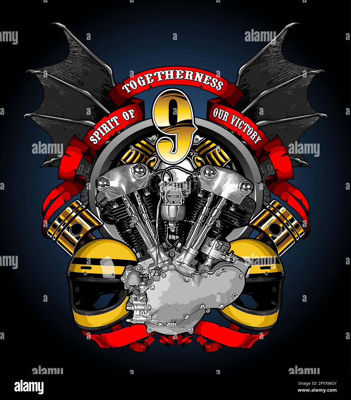 Twin cylinder engine Stock Vector Images - Alamy