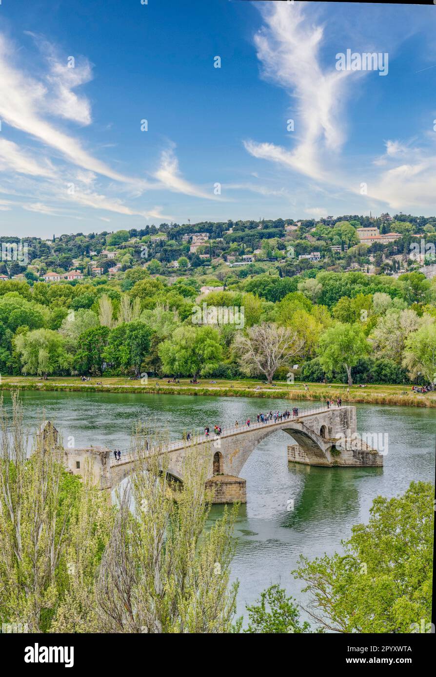 The Pont Saint-Benezet, also known as the Pont d'Avignon, is a famous ...