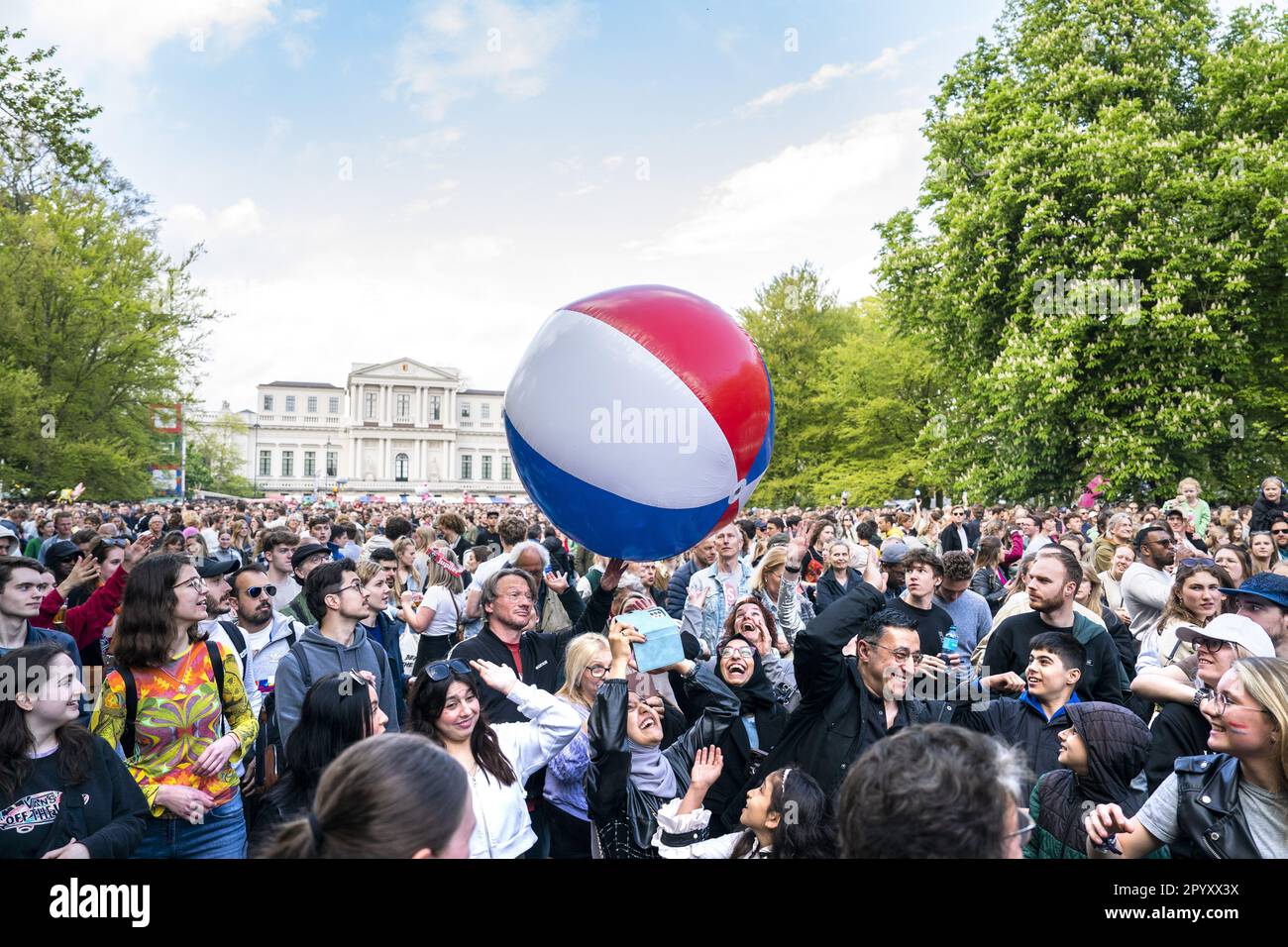 HAARLEM - Visitors during the Bevrijdingspop festival in Haarlem ...