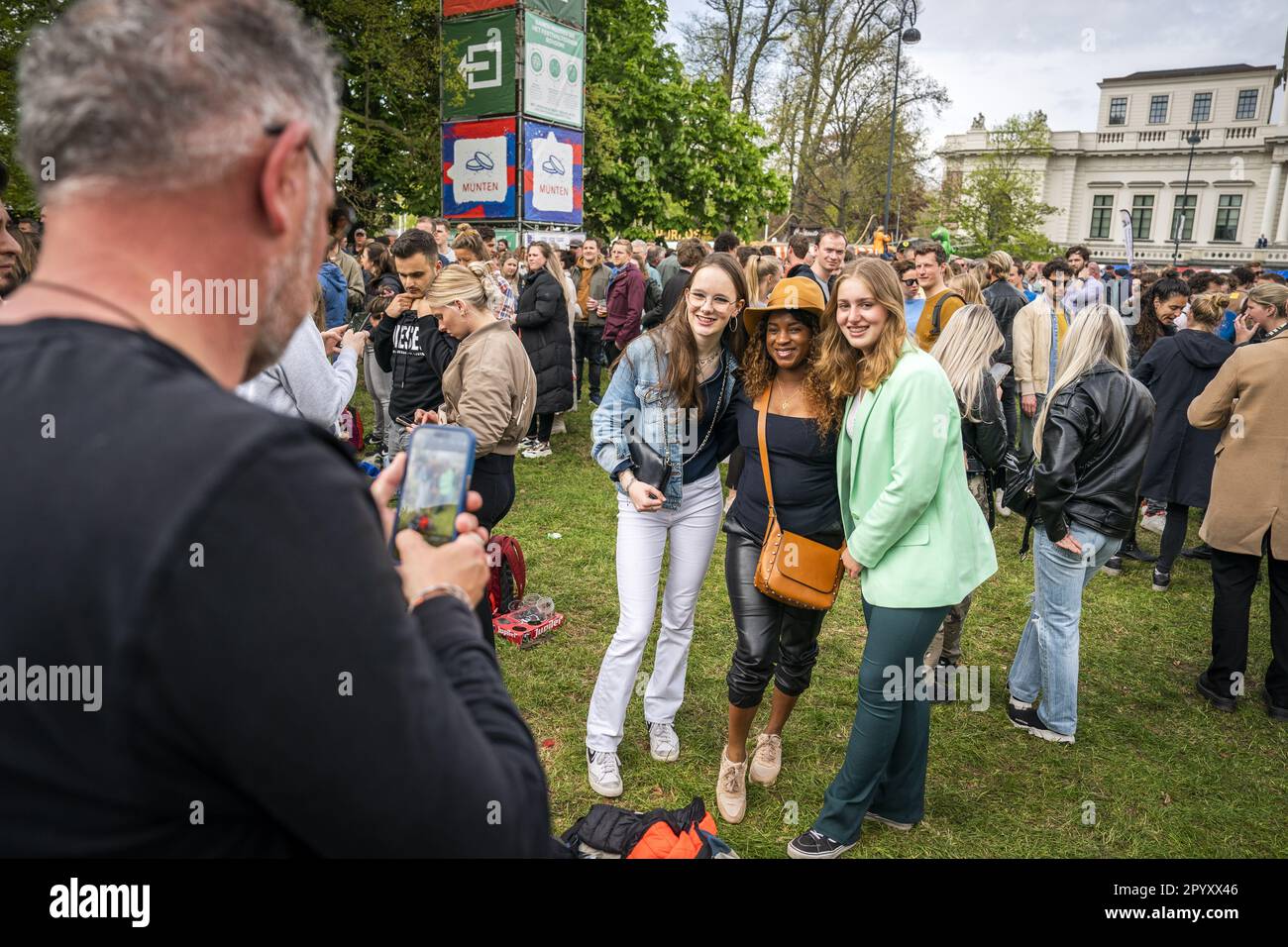 HAARLEM - Visitors during the Bevrijdingspop festival in Haarlem ...