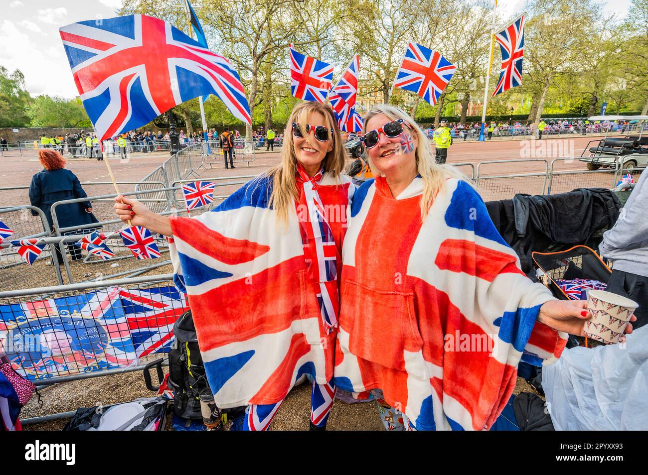 London, UK. 5th May, 2023. Amber Hadley and Becca Wilkins arrived from ...