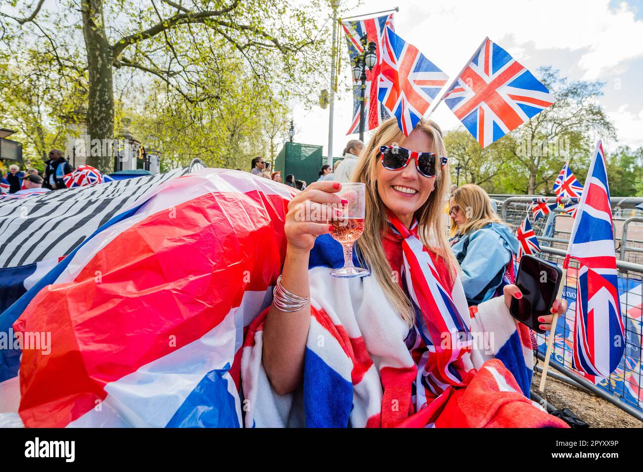 London, UK. 5th May, 2023. Amber Hadley and Becca Wilkins arrived from ...