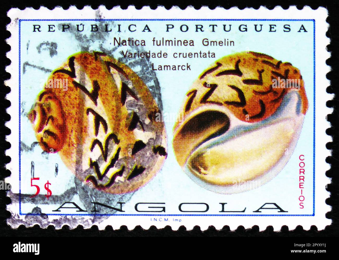 MOSCOW, RUSSIA - APRIL 08, 2023: Postage stamp printed in Angola shows ...