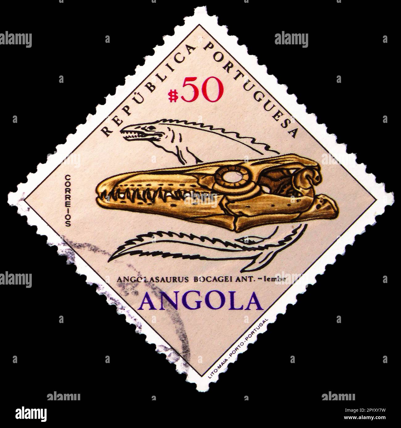 MOSCOW, RUSSIA - APRIL 08, 2023: Postage stamp printed in Angola shows ...