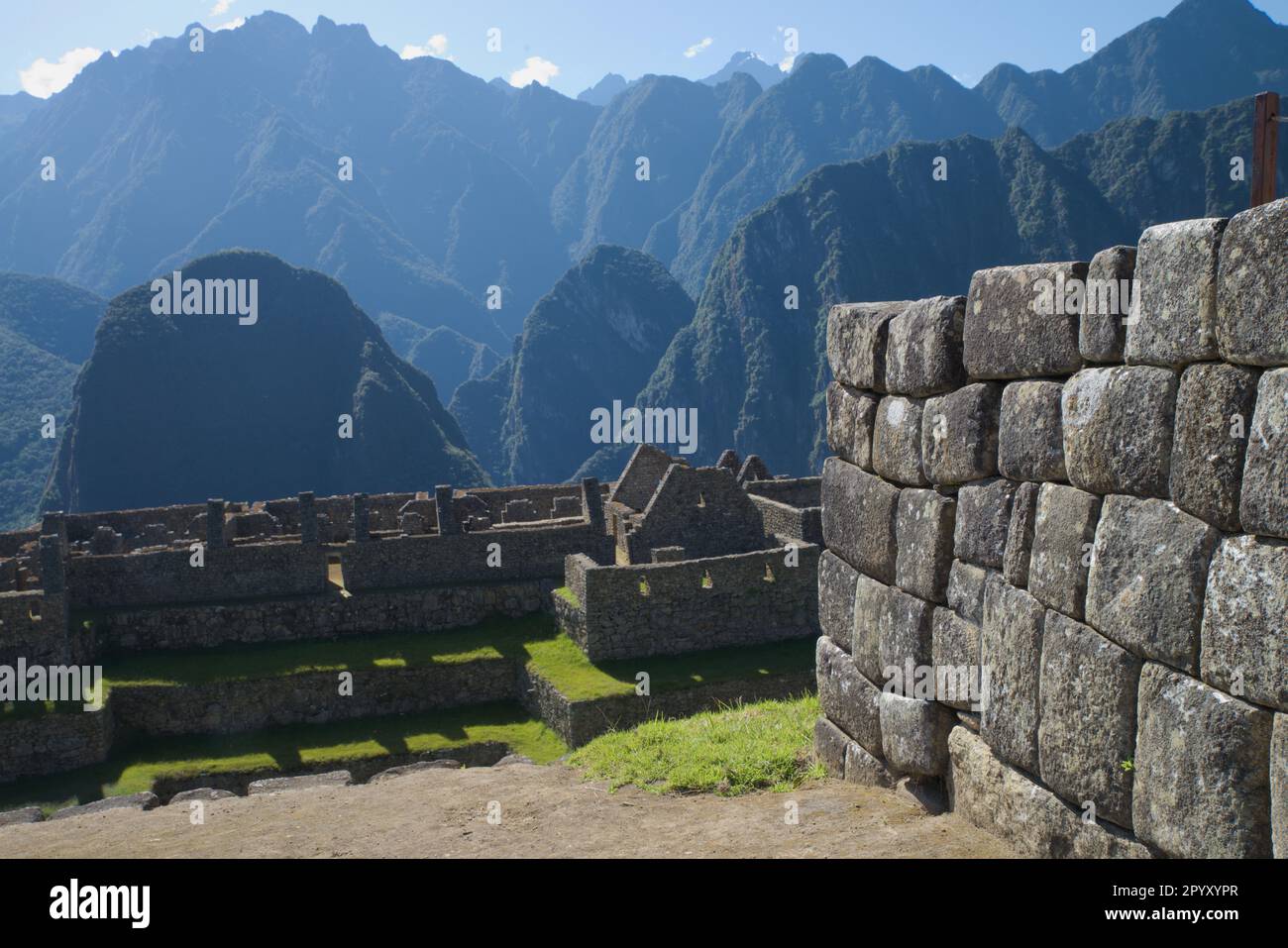 Machu Picchu in Peruvian Andes Stock Photo - Alamy