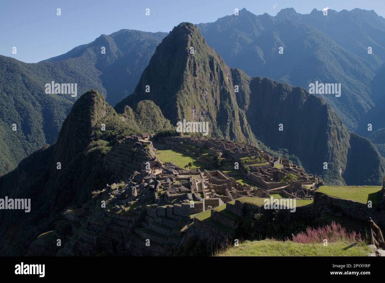 Machu Picchu in Peruvian Andes Stock Photo - Alamy