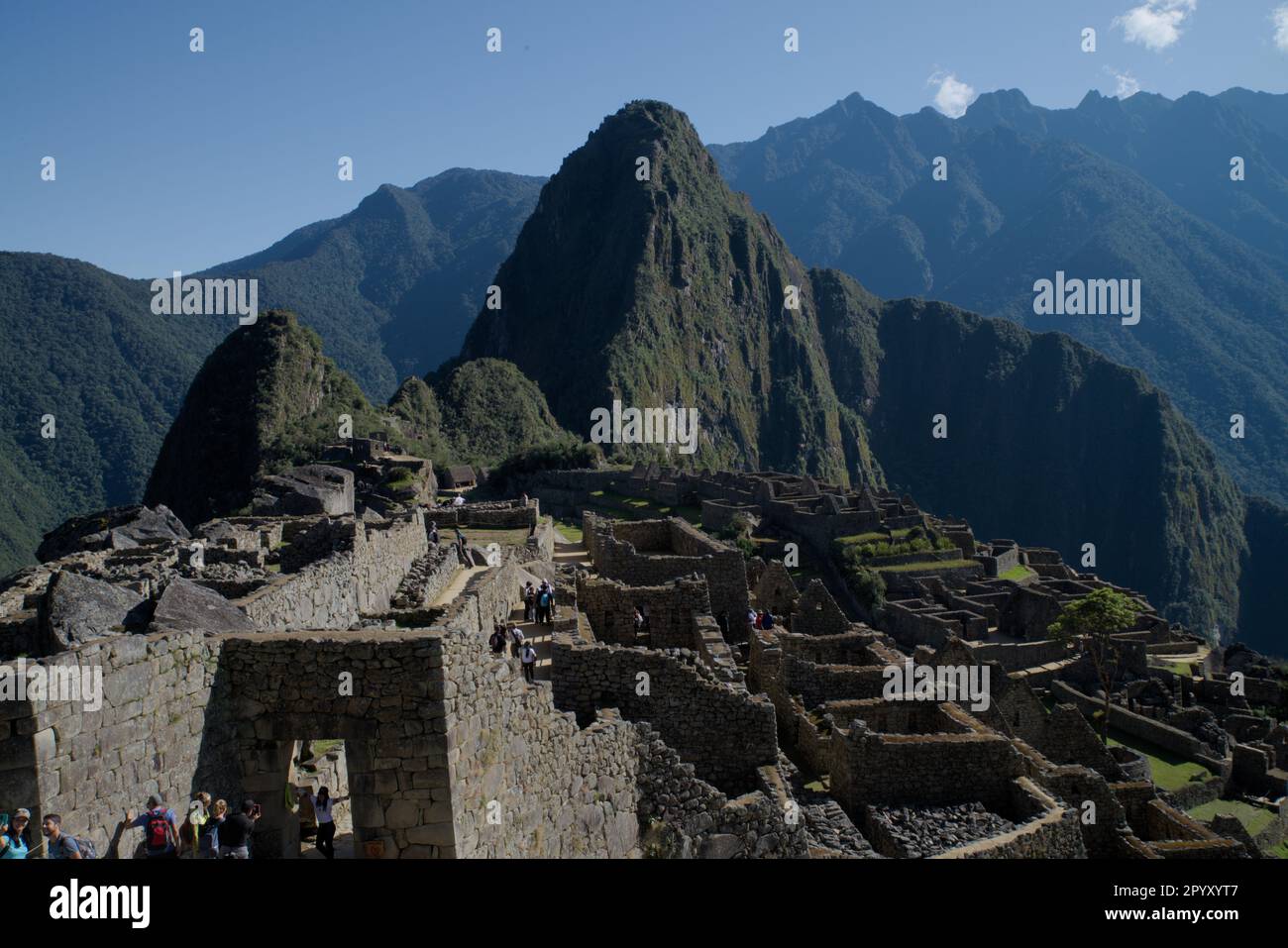 Machu Picchu in Peruvian Andes Stock Photo - Alamy