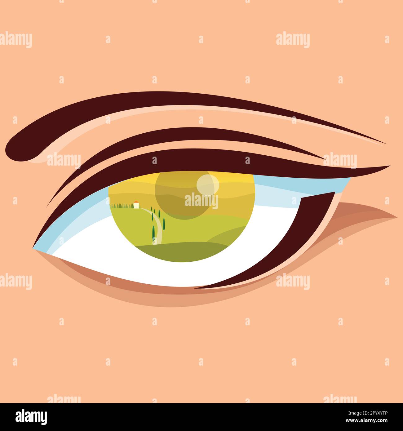 Vision and countryside Stock Vector Images - Alamy