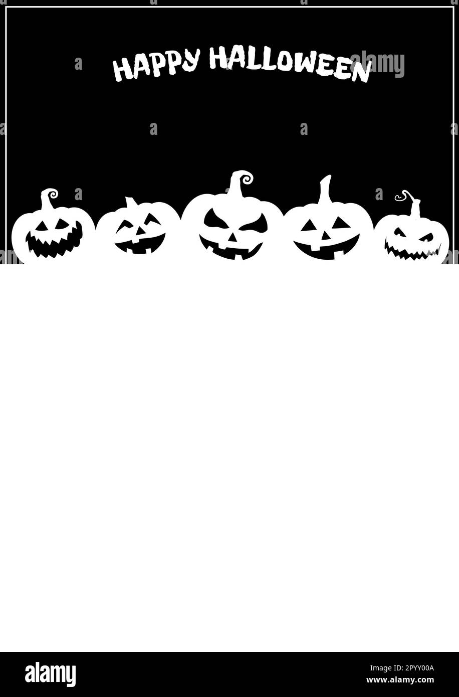 Template for halloween flyer, menu, space for text Stock Vector Image ...