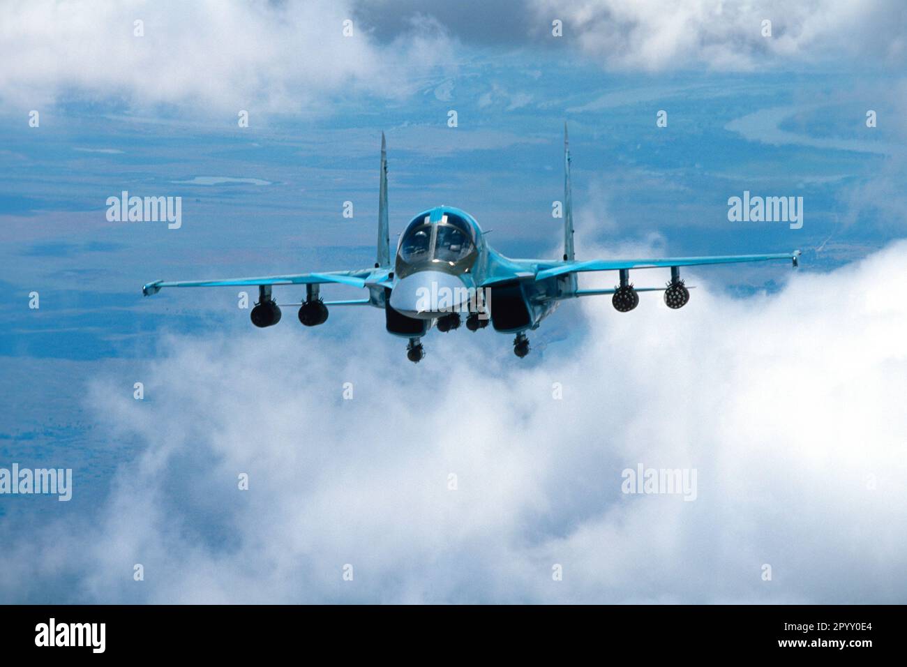 Su-34 is a Soviet-origin Russian twin-engine, twin-seat, all-weather ...