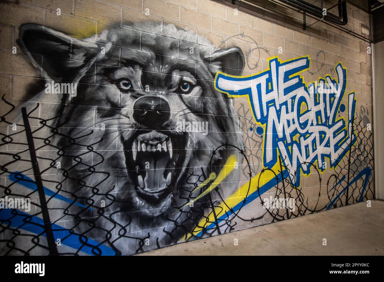 The mighty wire mural hi-res stock photography and images - Alamy