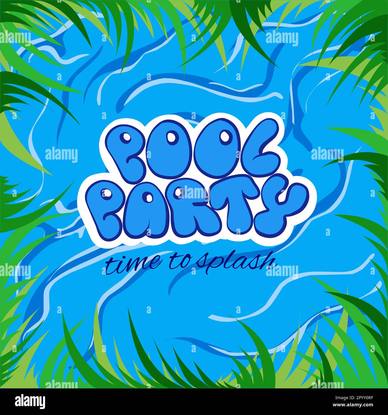Pool party splash Stock Vector Images - Alamy
