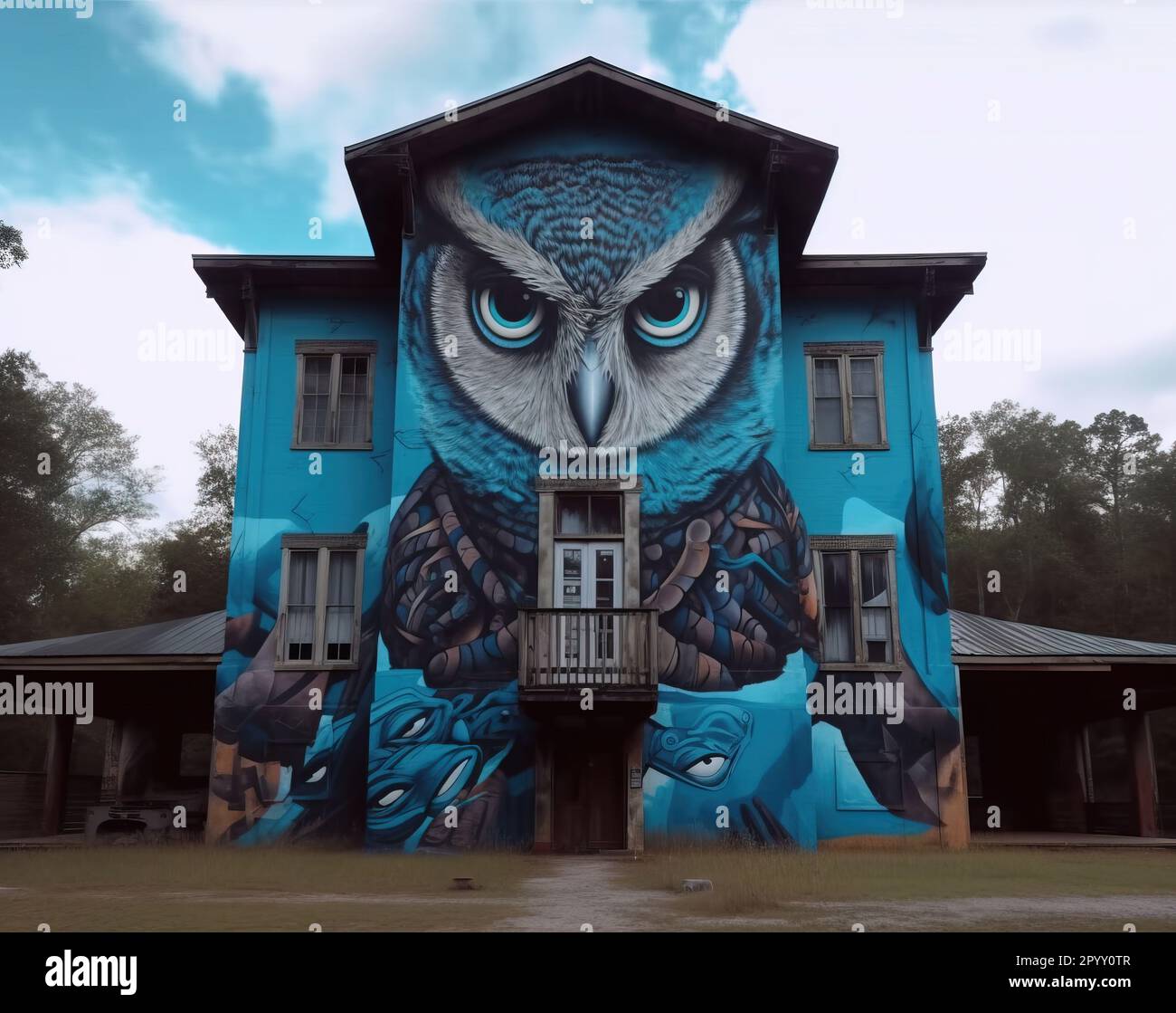 Urban street graffiti owl hi-res stock photography and images - Alamy