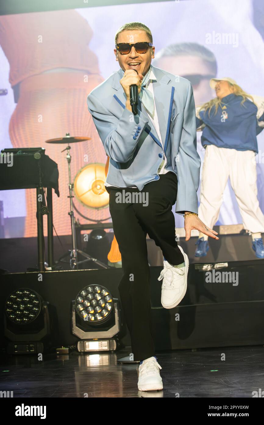 Milan Italy. 03 May 2023. The American rapper MACKLEMORE performs live ...