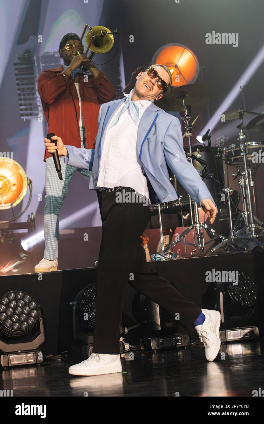 Milan Italy. 03 May 2023. The American rapper MACKLEMORE performs live ...