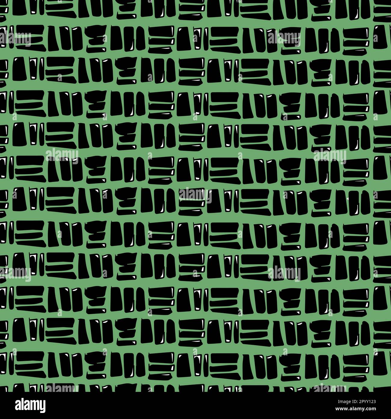 Abstract illustration seamless pattern vector design. Line art style ...